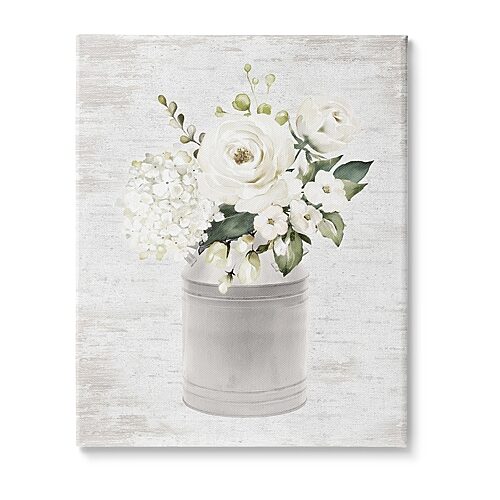 Click here for Stupell Industries White Floral Bouquet Country Ca... prices