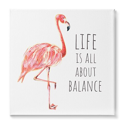 Click here for Stupell Industries Life Is About Balance Canvas Ar... prices