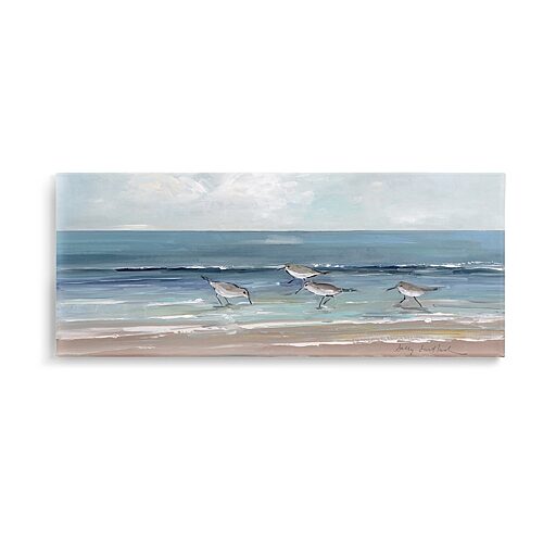Click here for Stupell Industries Sandpiper Birds Cloudy Sky Canv... prices
