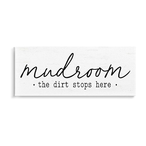 Click here for Stupell Industries Dirt Stops Here Mudroom Canvas... prices
