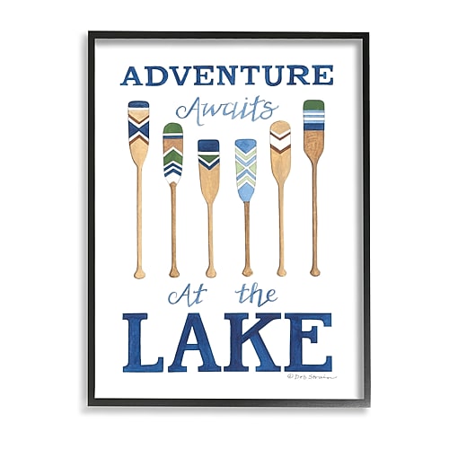 Click here for Stupell Industries Adventure Awaits At Lake Oars P... prices