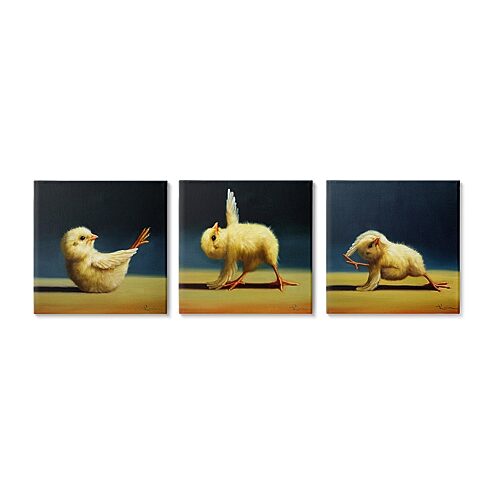 Click here for Stupell Industries Funny Yoga Chick Trio 3-pc. Wal... prices