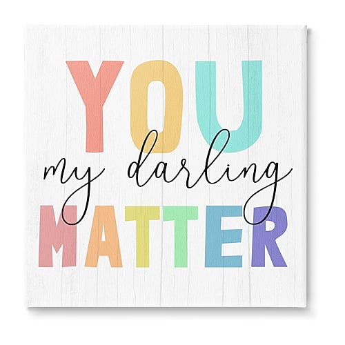 Click here for Stupell Industries You Darling Matter Rainbow Canv... prices
