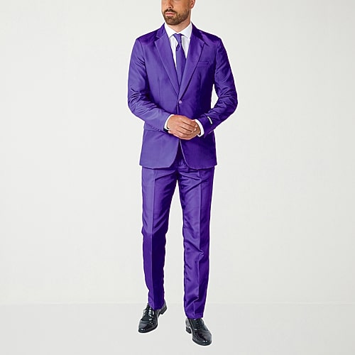 Click here for Suitmeister Mens Solid Purple Color Suit - Purple prices