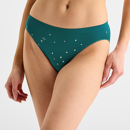 Click here for Ambrielle Seamless Bikini Panty  X-large  Green prices