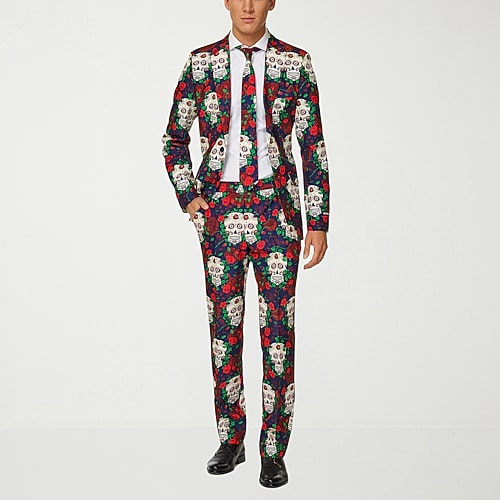 Click here for Suitmeister Day Of The Dead Mens 3-pc. Suit Set  M... prices