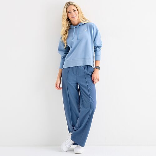 Click here for PUMA Womens Wide Leg Relaxed Fit Sweatpant  X-smal... prices