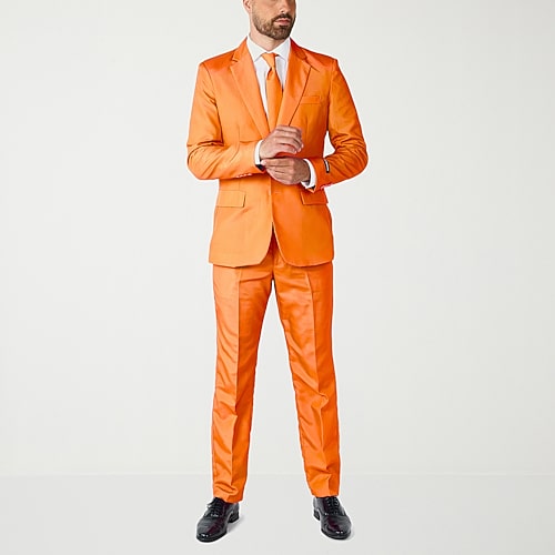 Click here for Suitmeister Mens Solid Purple Color Suit - Orange prices