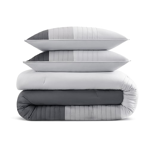 Click here for Gaiam Microfiber Percale 3 Piece Comforter  One Si... prices