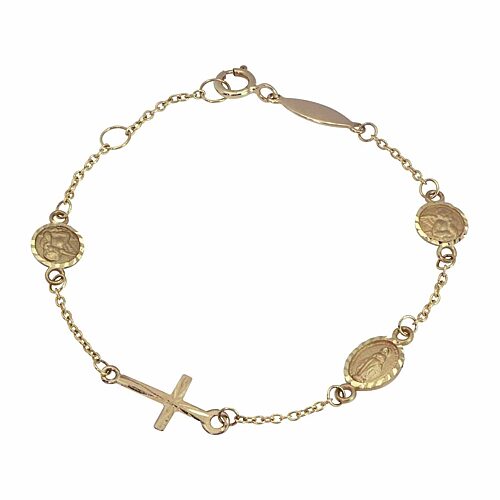 Click here for 14K Gold 5 1/2 Children Charm Bracelet  One Size prices