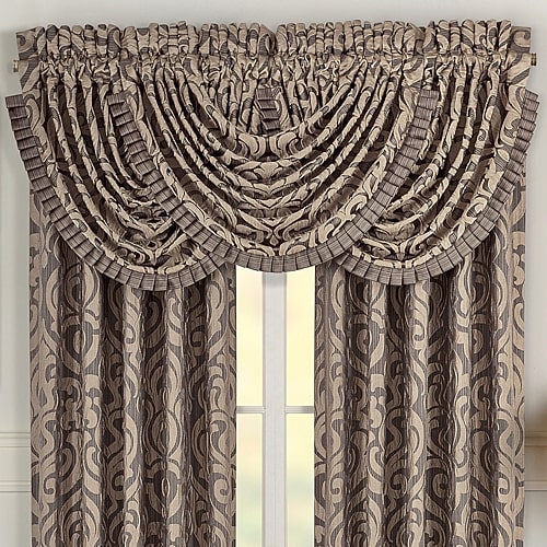 Click here for Queen Street Rod Pocket Waterfall Valance  One Siz... prices