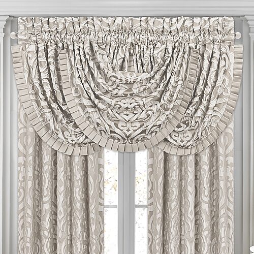 Click here for Queen Street Rod Pocket Waterfall Valance  One Siz... prices