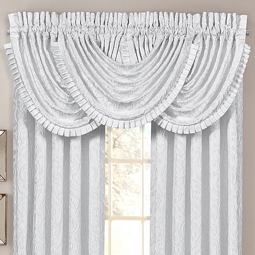 Click here for Queen Street Rod Pocket Waterfall Valance  One Siz... prices