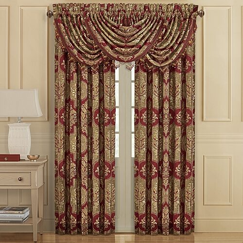 Click here for J Queen New York Maribella Window Panel - Crimson prices