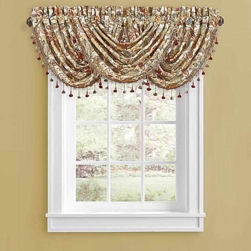 Click here for Five Queens Court August Rod Pocket Waterfall Vala... prices
