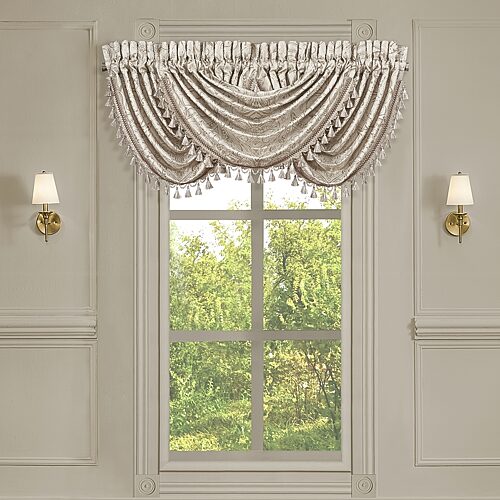 J Queen New York Trinity Waterfall Window Valance - Champagne