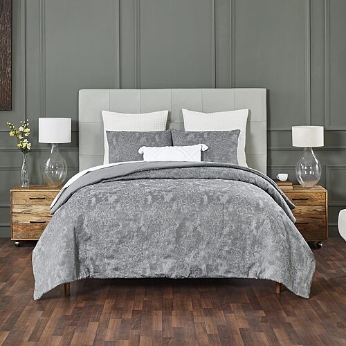 Better Trends Vincent 3-pc. Midweight Comforter Set  One Size  Gray