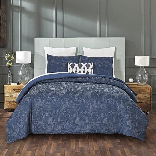 Better Trends Vincent 3-pc. Midweight Comforter Set  One Size  Blue