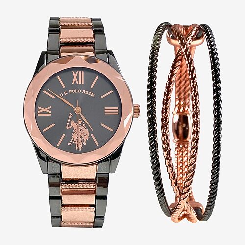 Click here for U.S. Polo Assn. Womens Two Tone 2-pc. Watch Boxed... prices