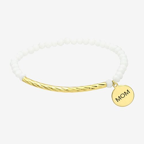Click here for Gold Reflections Mom Womens White Crystal 14K Gold... prices