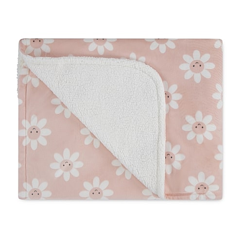 Click here for Huggies Baby Girl Daisy Print Plush Blanket - Pink prices