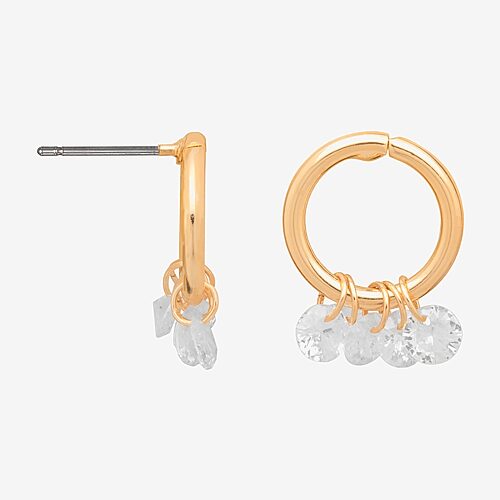 Click here for Bijoux Bar Delicates Gold Tone Womens Cubic Zircon... prices