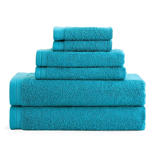 Click here for Home Expressions Solid & Stripe Bath Towel  One Si... prices