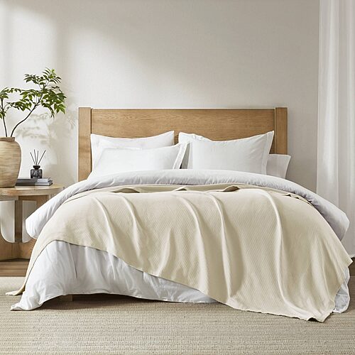 Click here for Madison Park Liquid Cotton Blanket  Full/Queen - I... prices