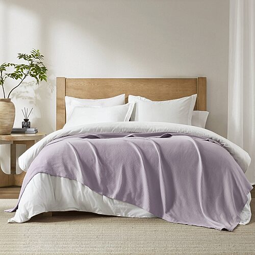 Click here for Madison Park Liquid Cotton Blanket  Twin - Lilac prices