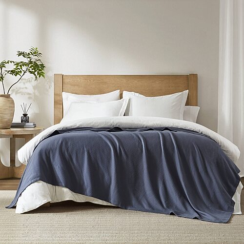 Click here for Madison Park Liquid Cotton Blanket  Full/Queen - N... prices