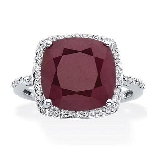 Click here for Womens Lead Glass-Filled Red Ruby Sterling Silver... prices