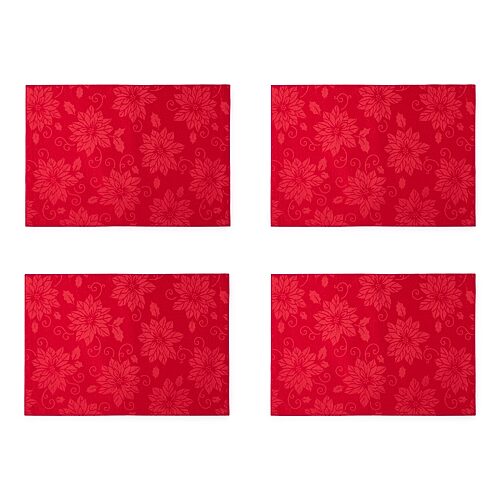 Click here for Homewear Holiday Red Jacquard Placemat  One Size... prices