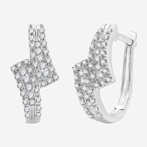 Click here for Womens 1/2 CT. T.W. Lab Grown White Diamond Sterli... prices