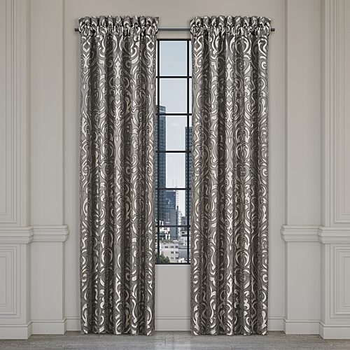 Click here for Queen Street Blythe Silver Rod Pocket Blackout Set... prices