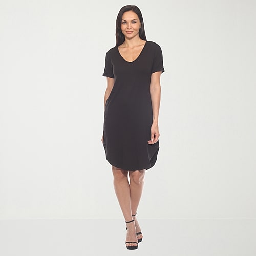 Click here for White Mark Womens Short Sleeve T-Shirt Dress  Medi... prices