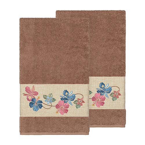 Click here for Linum Home Textiles Caroline 2-pc. Embellished Flo... prices