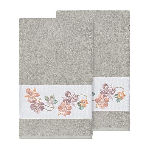 Click here for Linum Home Textiles Caroline 2-pc. Embellished Flo... prices