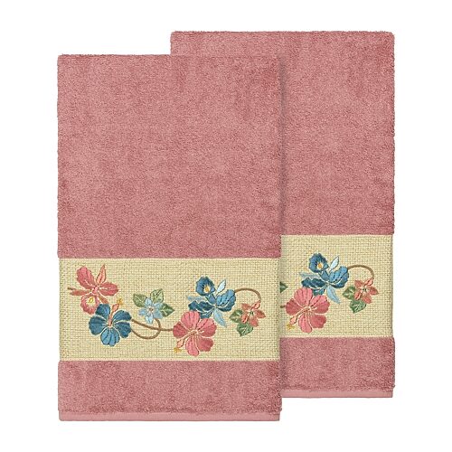 Click here for Linum Home Textiles Caroline 2-pc. Embellished Flo... prices