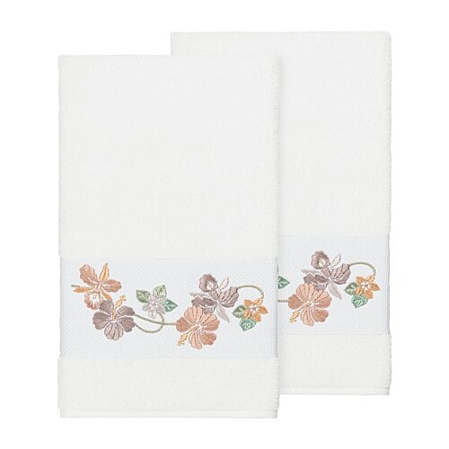 Click here for Linum Home Textiles Caroline 2-pc. Embellished Flo... prices
