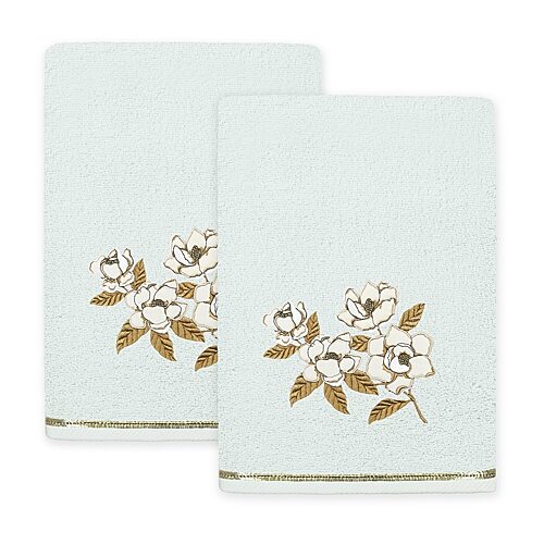 Click here for Linum Home Textiles Maggie 2-pc. Embellished Flora... prices