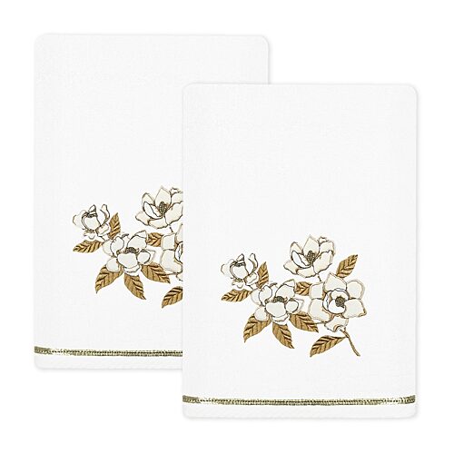 Click here for Linum Home Textiles Maggie 2-pc. Embellished Flora... prices