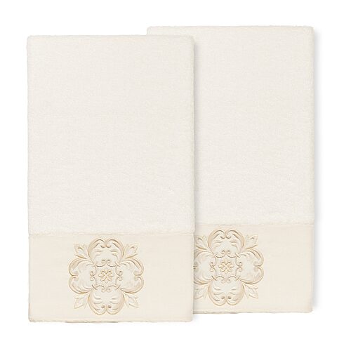 Click here for Linum Home Textiles Alyssa Embellished 2-pc. Embel... prices