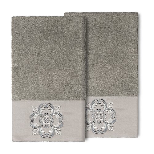 Click here for Linum Home Textiles Alyssa Embellished 2-pc. Embel... prices