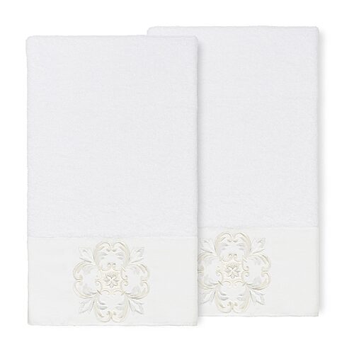 Click here for Linum Home Textiles Alyssa Embellished 2-pc. Embel... prices