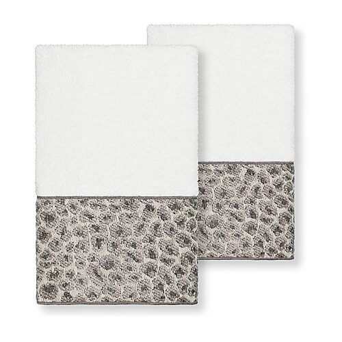 Click here for Linum Home Textiles Spots 2-pc. Embellished Hand T... prices