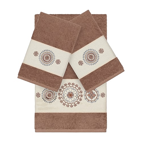 Click here for Linum Home Textiles Isabelle Embellished 3-pc. Bat... prices