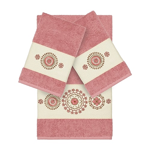 Click here for Linum Home Textiles Isabelle Embellished 3-pc. Bat... prices