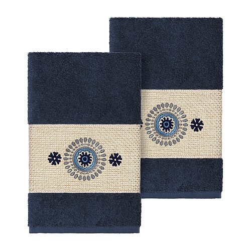 Click here for Linum Home Textiles Isabelle 2-pc. Embellished Han... prices