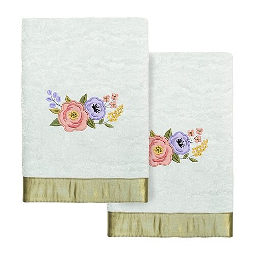 Click here for Linum Home Textiles Verano Embellished 2-pc. Embel... prices