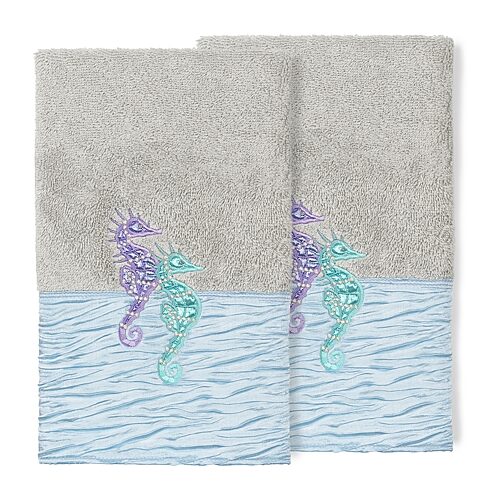 Click here for Linum Home Textiles Sofia 2-pc. Embellished Hand T... prices